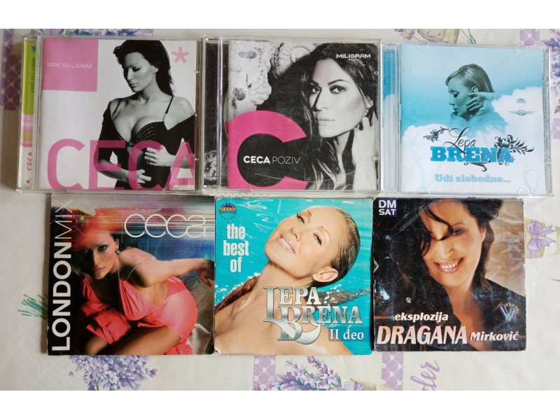 CECA * LEPA BRENA * DRAGANA MIRKOVIĆ - 6 CD-a