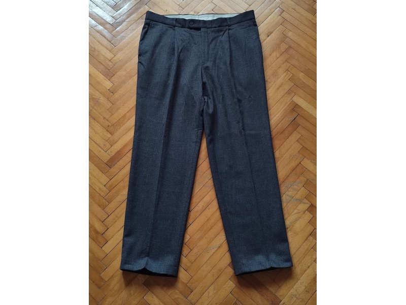 Brutalne muske sive vintage pantalone DEVICANSKA VUNA