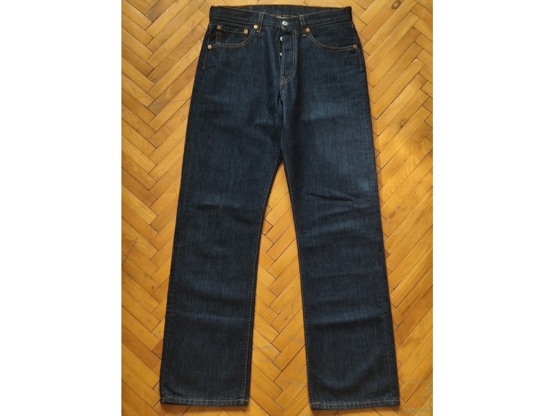 Nove bez etikete LEVIS 501 duboka tamno plava indigo w3