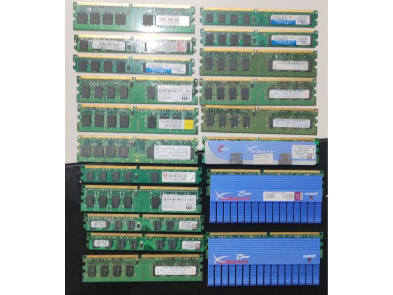 Ddr2 2Gb RAM 19 komada - za desktop