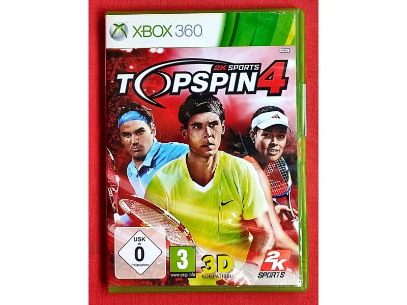 Top Spin 4 - XBox 360 Originalna Igra