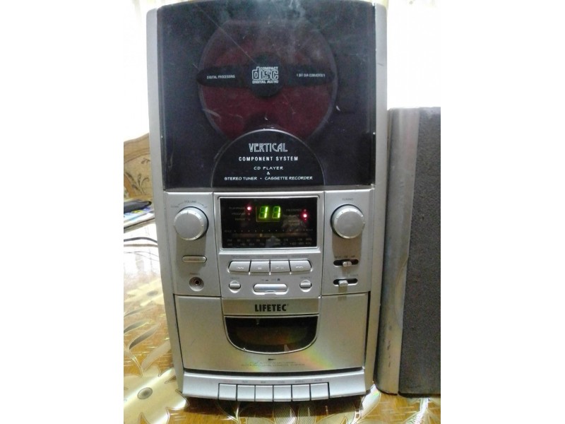 Lifetec Vertial radio cd kasetofon