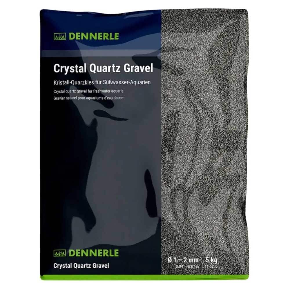 Dennerle Crystal Quartz Gravel Diamond Black - 5kg