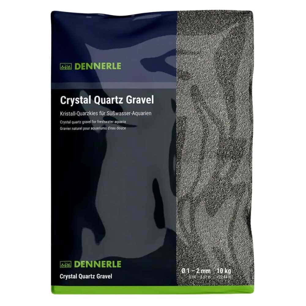 Dennerle Crystal Quartz Gravel Diamond Black - 10kg