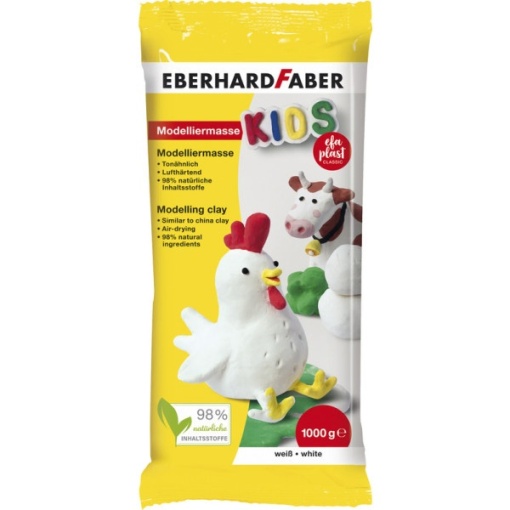 Masa za modeliranje Eberhard Faber-Castell bela kids1000g