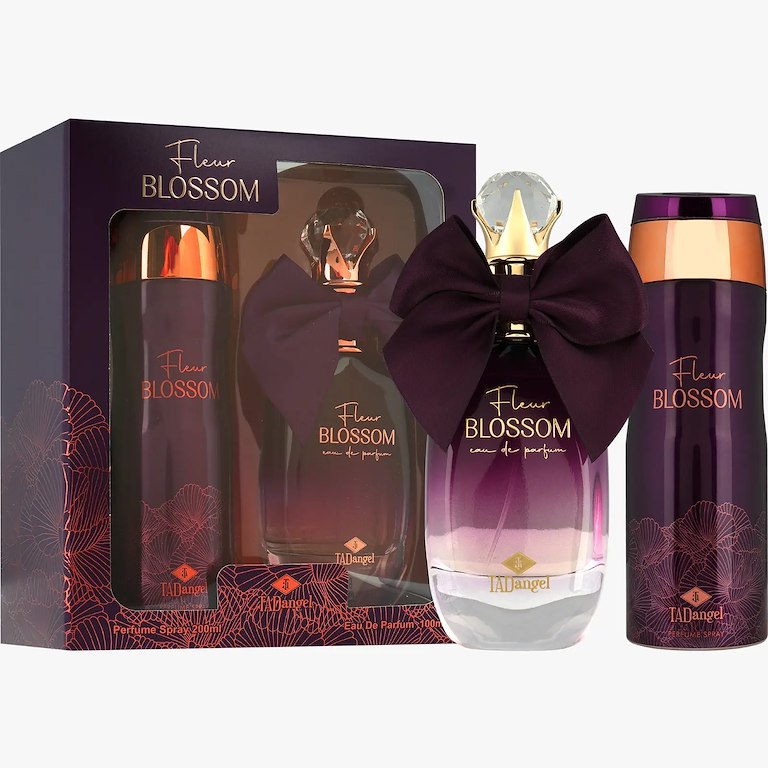 TAD ANGEL Fleur Blossom by Afnan 100ml EDP + 200ml Deo EDP Unisex Gift Set
