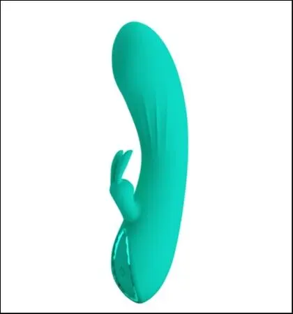 Vibrator sa nastavkom za klitoralnu stimulaciju DJ Stick, 12.7cm, Tirkizni