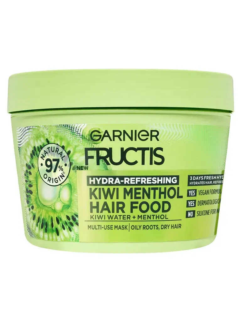 Garnier Maska za kosu Fructis Hair Food Kiwi Menthol, 390ml
