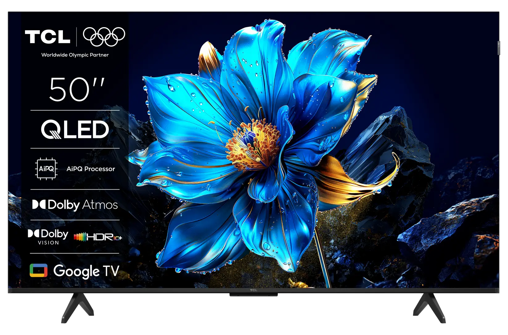 TCL Televizor 50P7K 50", QLED, 4K, 60Hz, Google TV, Crni