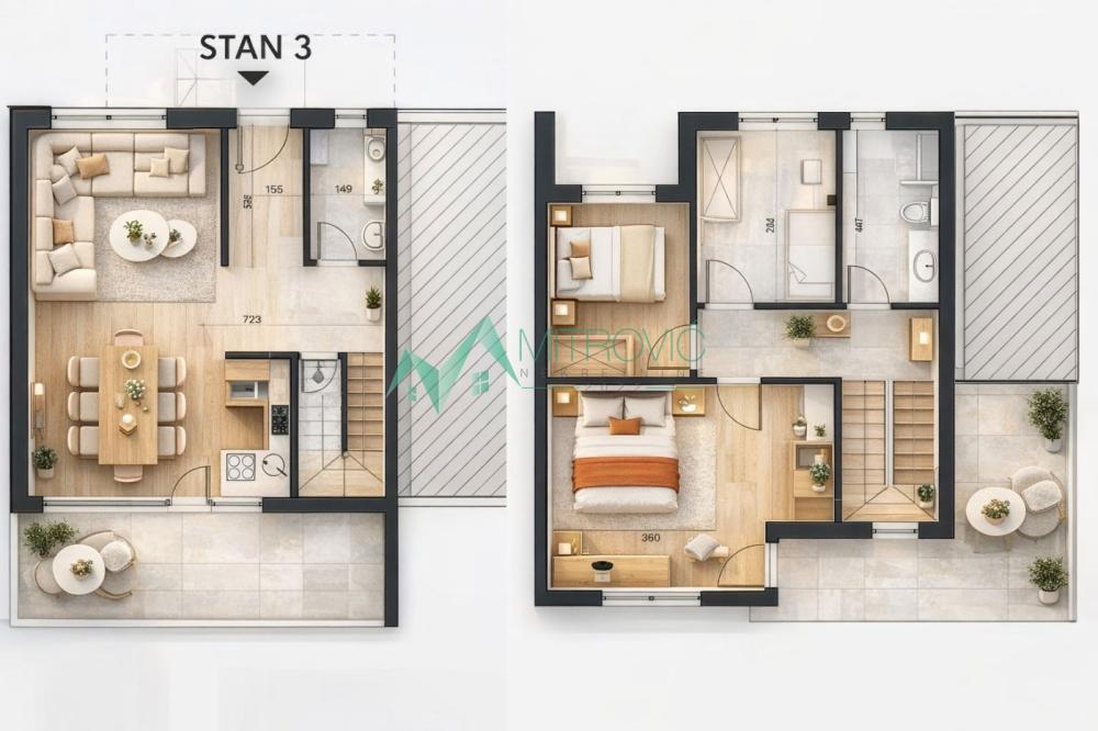 Troiposoban stan na prodaju, 83m2, 168.960€