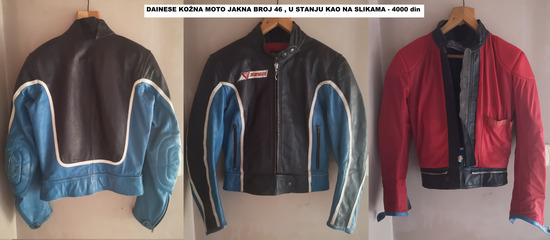 DAINESE kožna moto jakna broj 46