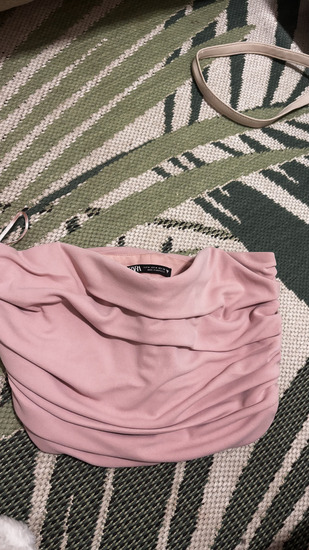 ZARA pink top-korset sa naborima
