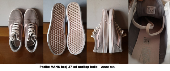 Patike VANS broj 37 od antilop kože