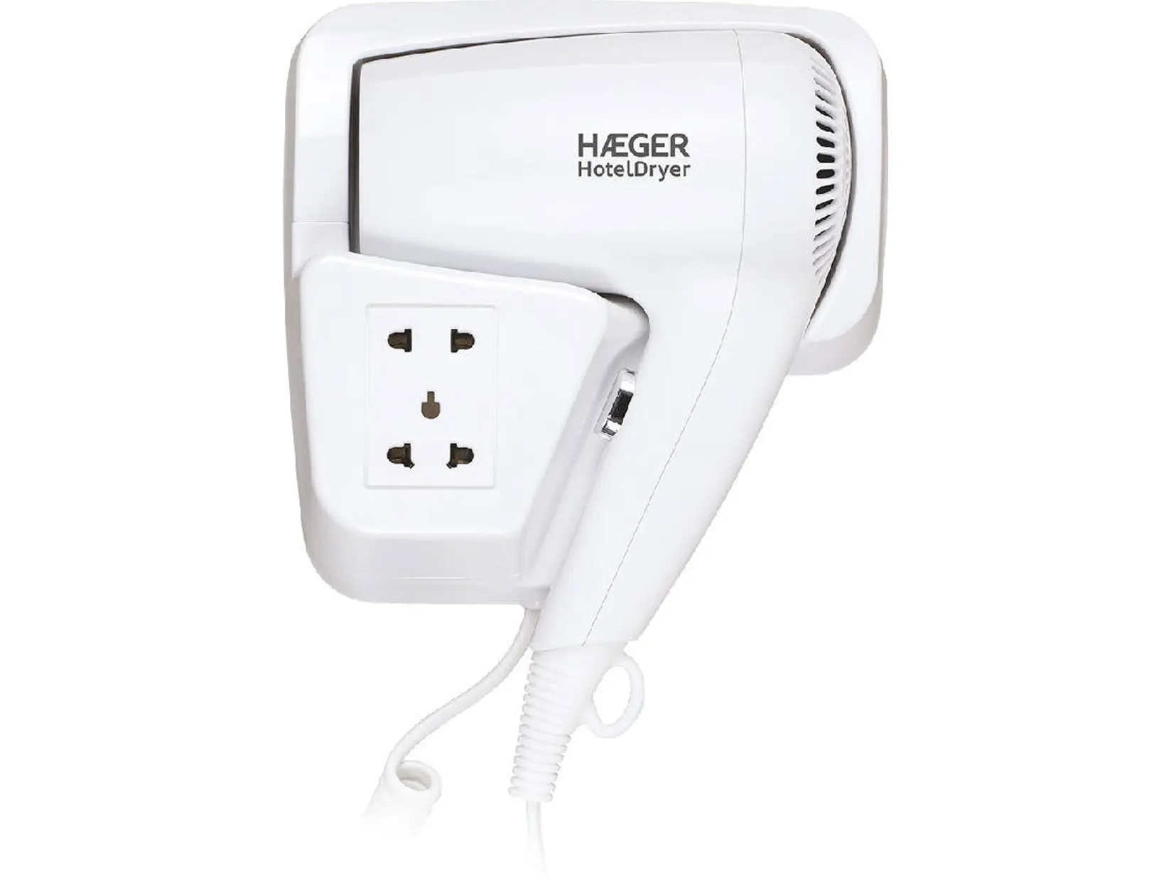 HAEGER HD-120.006A Fen sa držačem za zid i strujnom utičnicom HD-120.006A, Beli