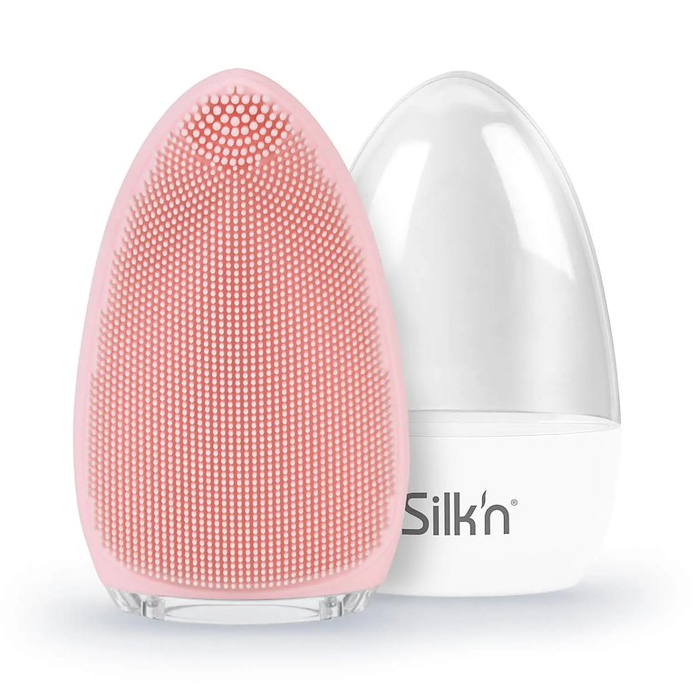 Silk'n Bright Električna silikonska četka za lice, Putno pakovanje Roze