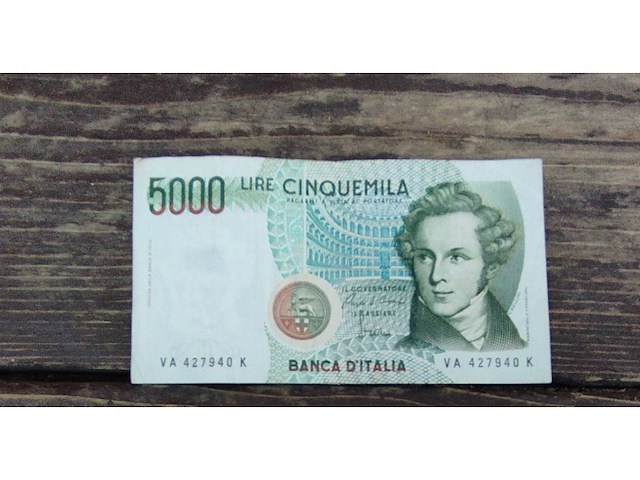 ITALIJA 5000 LIRA 1985