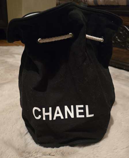 CHANEL canvas ranac bucket bag vintage