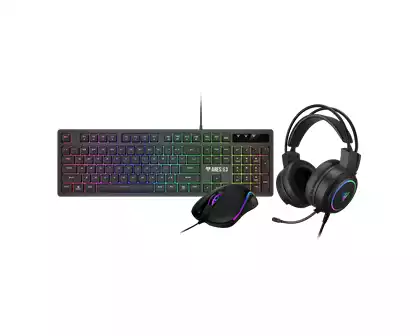 Gamdias Tastatura + miš + Slušalice Gamdias Poseidon E2 žičani