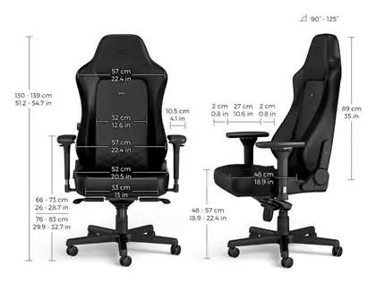 NOBLECHAIRS HERO Gaming stolica crna