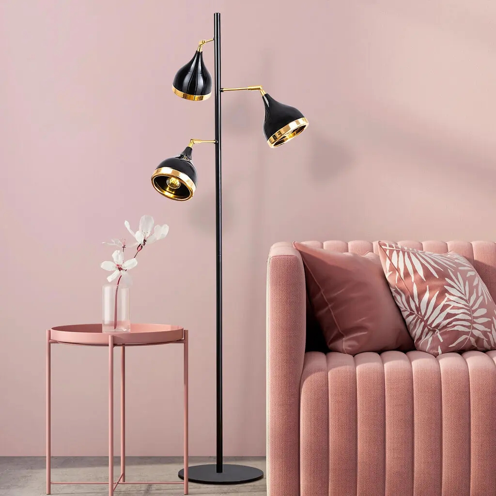 Opviq Yildo 7022 Podna lampa, Crna