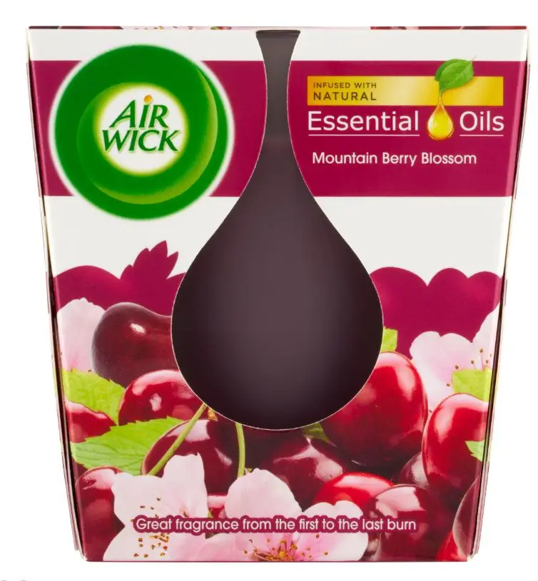 Air Wick Mirisna sveća, Mountain Berry Blossom, 105 g