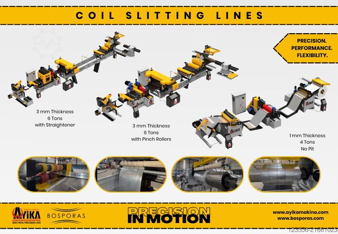 Linije za razrezivanje traka 1-3 mm 4-6 tona
BOSPORAS MACHINERY | AYIKA AYK 4-6 DM Series