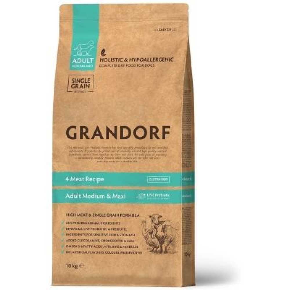 Grandorf Dog Adult Medium & Maxi Breeds - 4 Vrste mesa 3kg