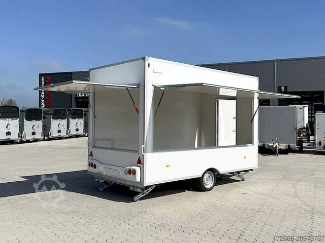 Prikolica za prodaju
Blyss H15362HN | WEISS 360X203X230CM 1500KG VERKAUFSANHÄNGER | 2X VERKAUFSKLAPPE