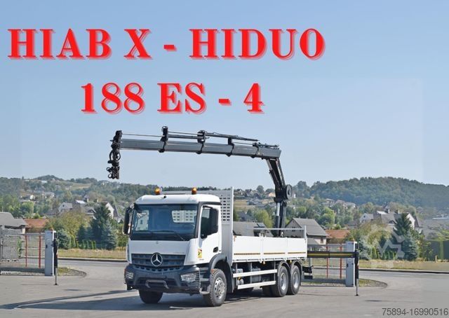 Auto-dizalica montirana na kamionu
MERCEDES-BENZ AROCS 2636 *HIAB X-HIDUO 188 ES-4/FUNK + * 6x4