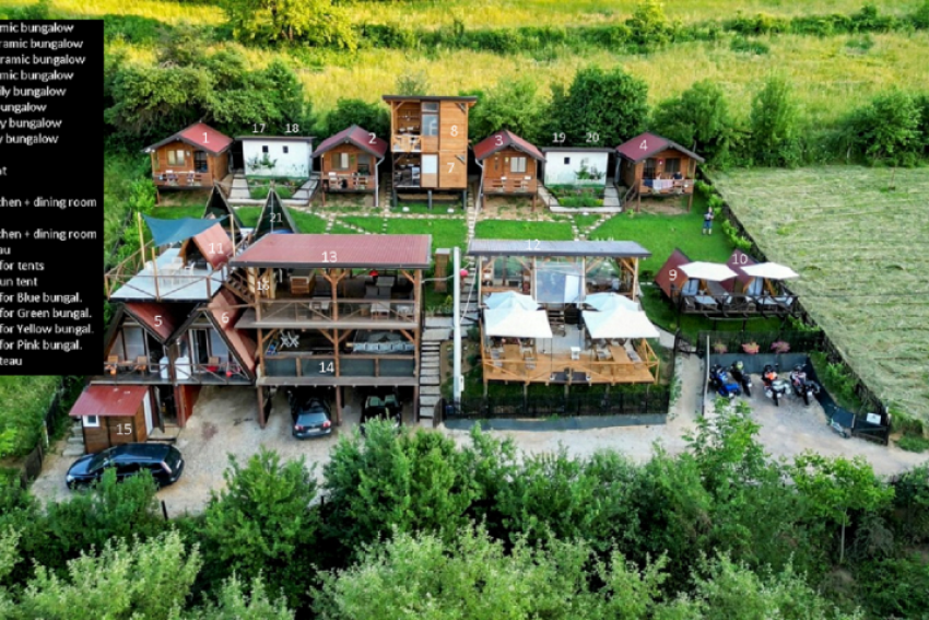 Bosnian pyramid glamping