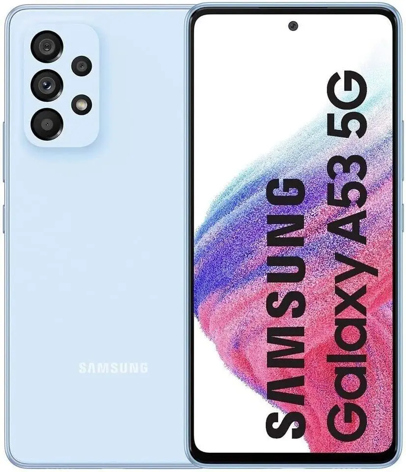 Samsung Refabrikovani mobilni telefon Galaxy A53 5G, 6.5", 2400 x 1080, 120 Hz, 64 MP, 32 MP, 6/128GB, Plavi