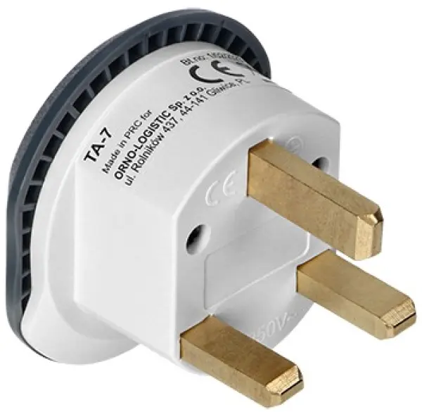 Virone Putni adapter TA-7, EU na UK, 13A