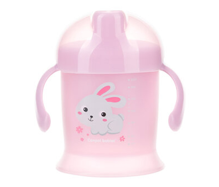 CANPOL BABIES NON SPILL SOLJA SA RUCKAMA 31/300 200ML "BUNNY & COMPANY" - PINK