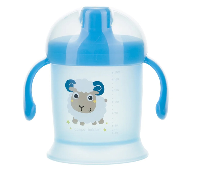 CANPOL BABIES NON SPILL SOLJA SA RUCKAMA 31/300 200ML "BUNNY & COMPANY" - BLUE