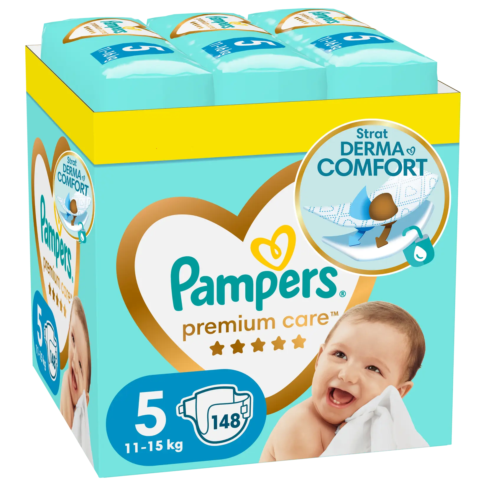 Pampers Pelene Premium Monthly, S5, 11-15kg, 148 komada