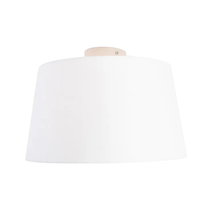 Plafonska lampa sa platnenim abažurom bela 35 cm - Combi bela