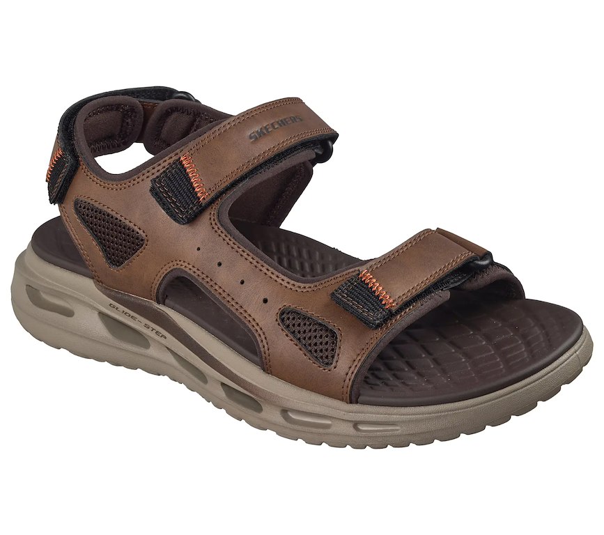 Skechers Muške sandale Orvan Sd - Gamble, 211371-BRN, Braon