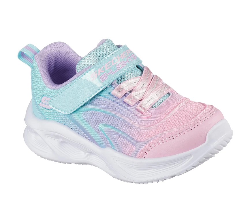 Skechers Patike za devojčice S Lights-Skechers Sola Glow, 303713N-AQMT, Roze-plave