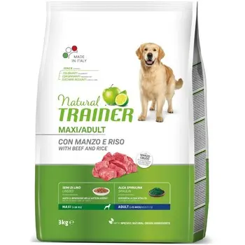 Trainer Natural Dog Hrana Za Pse, Govedina I Pirinač, Za Odrasle Pse, Velikih rasa, 3kg