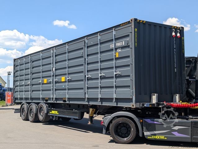 Sandučara poluprikolica
FLIEGL 3-Achs Chassis 40 FT mit Container HC, Side Open