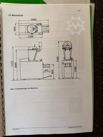 Komora za fermentaciju, delilica testa, mašina za oblikovanje, mašina za zatvaranje i oblikovanje
kalmeijer Gärschrank Teigteiler Formmaschine Zufalt und Wirkmaschine