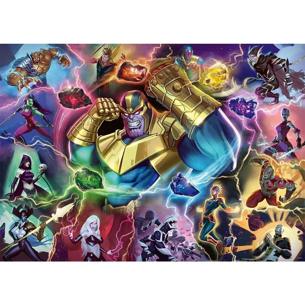 Ravensburger puzzle (slagalice) - 1000pcs Villainous Marvel Thanos RA16904