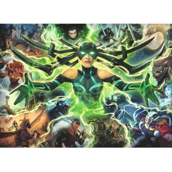 Ravensburger puzzle (slagalice) - 1000pcs Villainous Marvel Hela RA16903