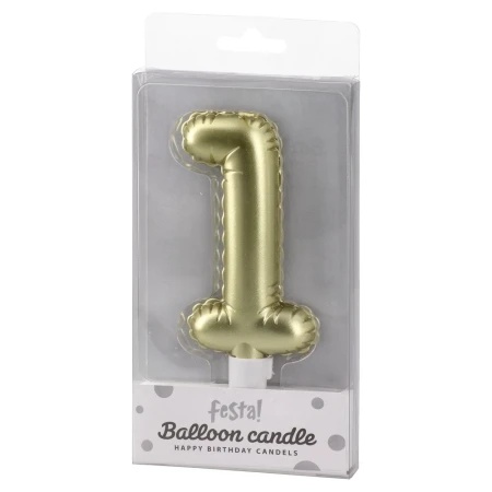 Balloon candle svećica zlatna - odaberite broj ( 710381 )