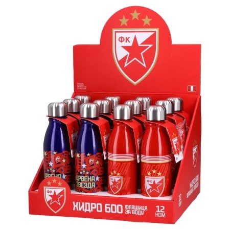 Best Buy hydro 600 flašica za vodu aluminijumska 600ml crvena zvezda miks ( 300000 )