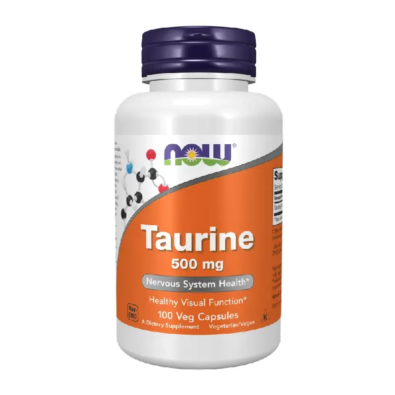 NOW Taurin 500 mg, 100 kapsula