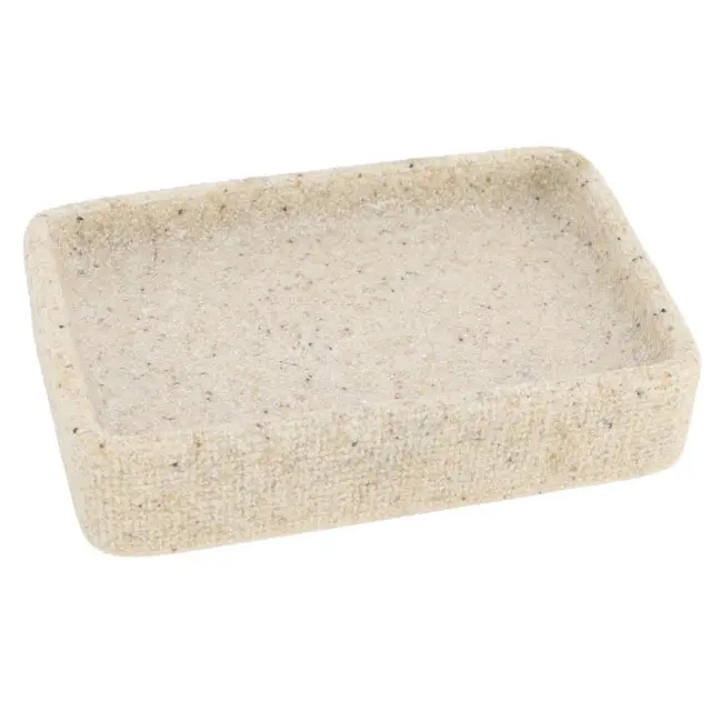Drzač sapuna sand effect 3x12x8 cm poliresin bež tendance