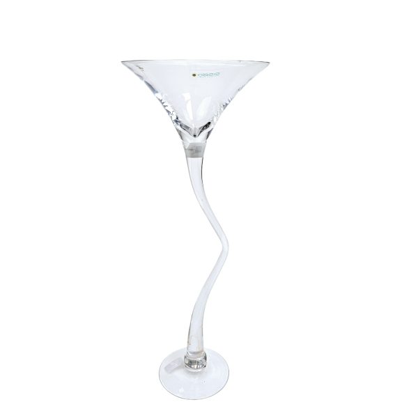 Staklena martini vaza h60 cm