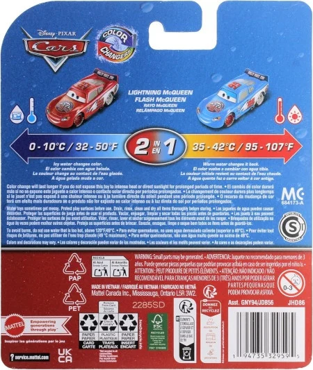 Mattel cars color changers lightning mcqueen ( 329595 )