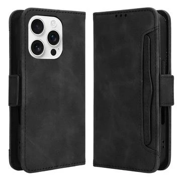 IPHONE 16 PRO CARDHOLDER WALLET CASE - BLACK